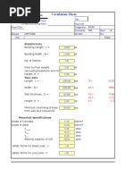 Lift Core Structural Design Calculations | PDF | Bending | Engineering