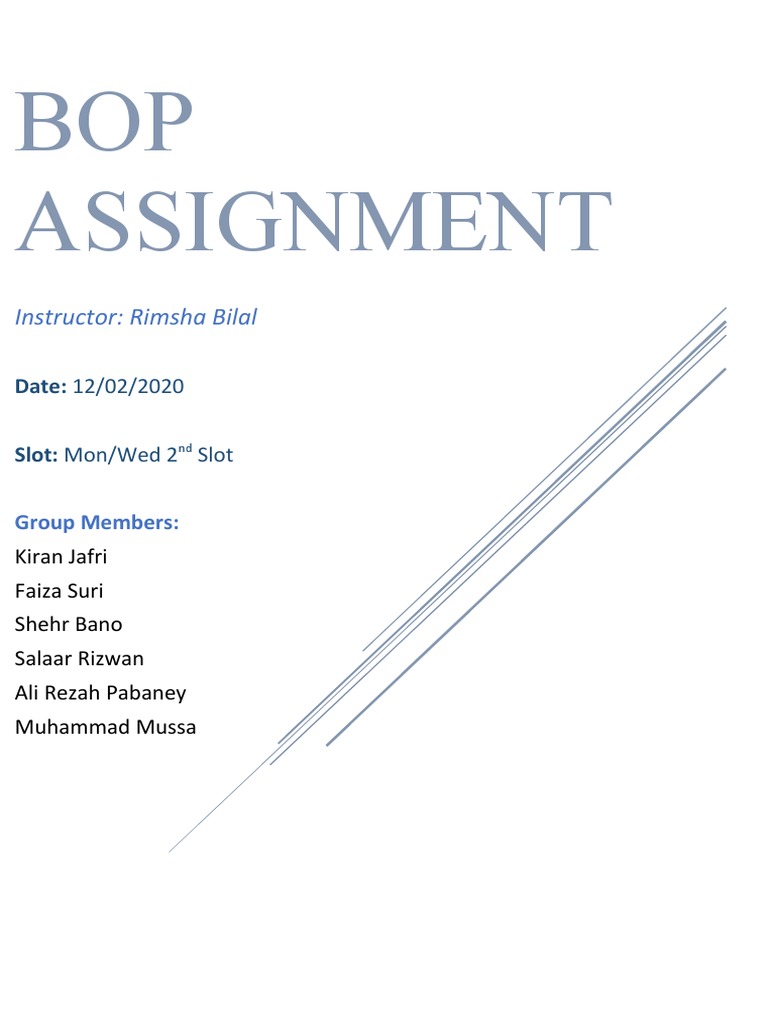 Bop Assignment MIP | PDF | Foods | Inflation
