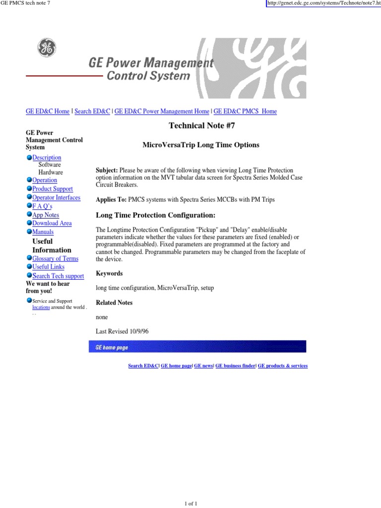 Technical Note #7: Microversatrip Long Time Options | PDF