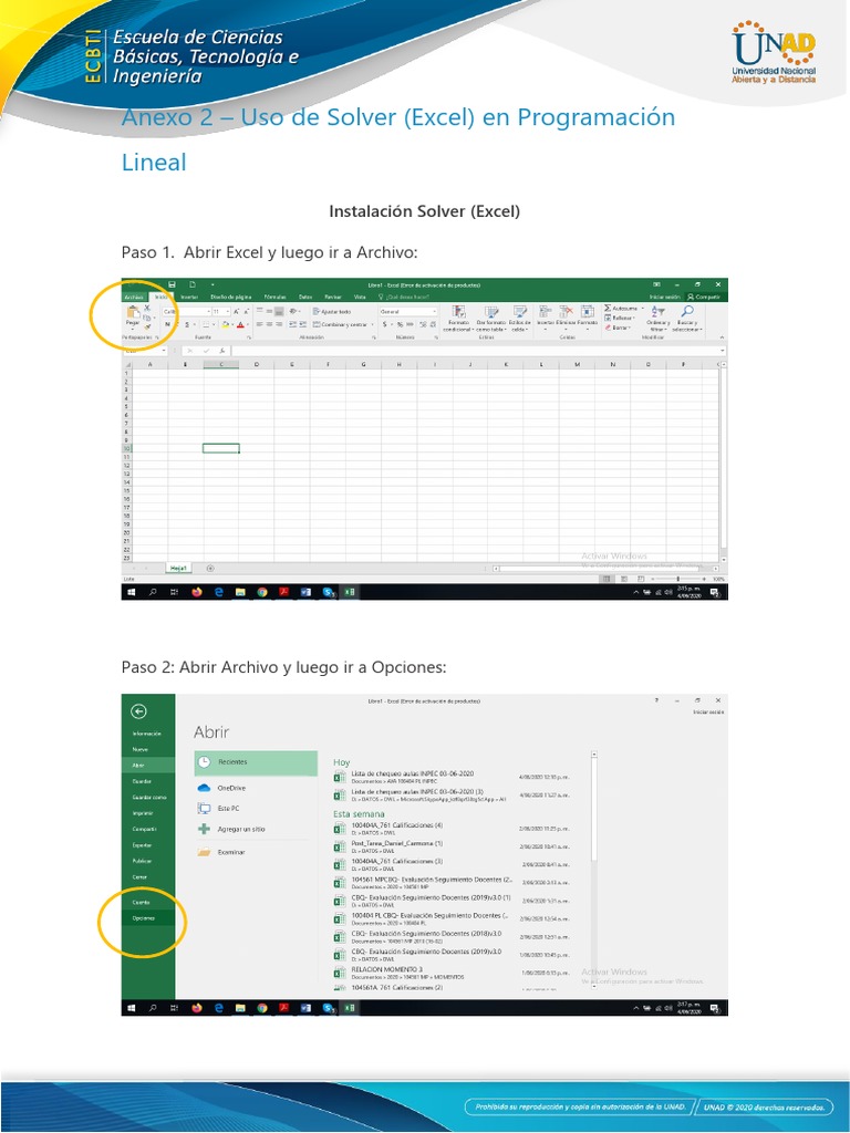 Anexo 2 - Uso de Solver (Excel) en Programación Lineal PDF | PDF | Informática
