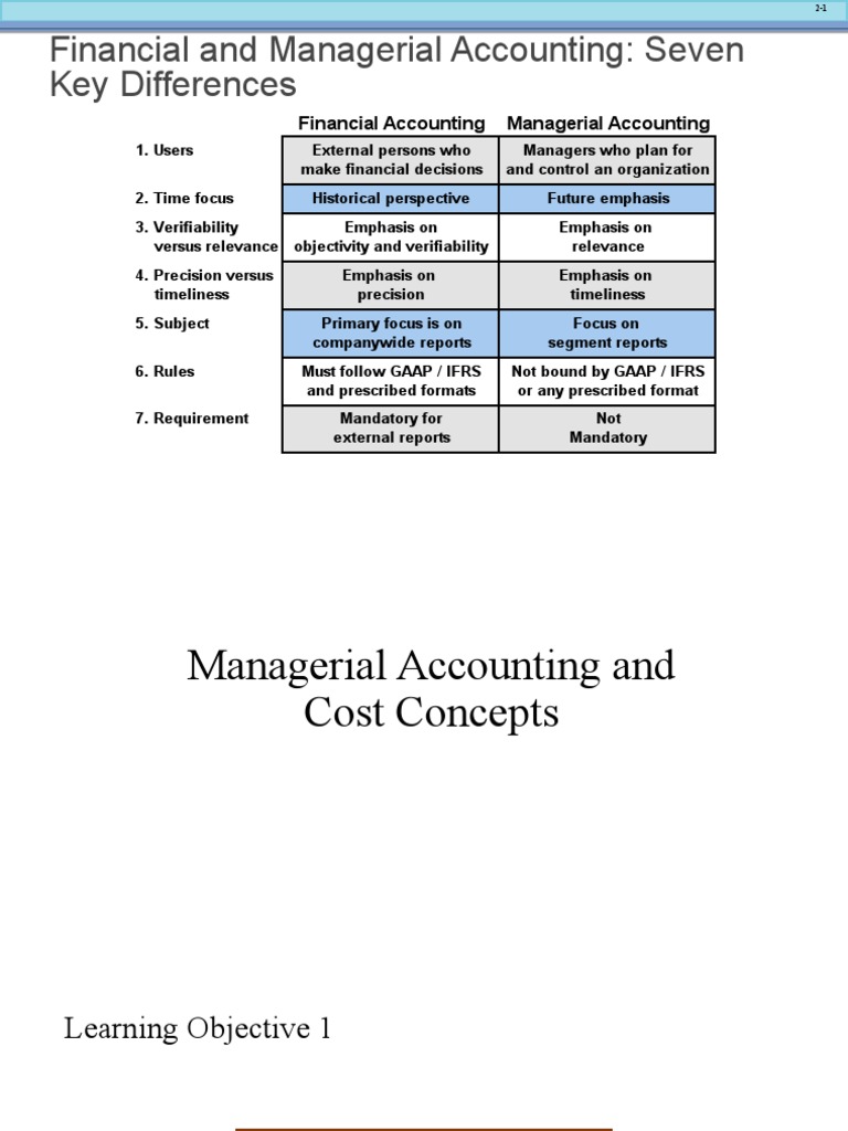 Financial vs. Managerial Accounting Differences | PDF | Regression ...
