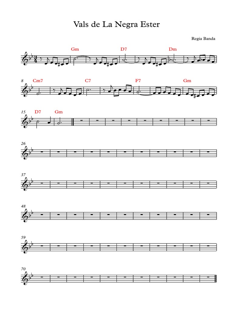 Vals de La Negra Ester | PDF