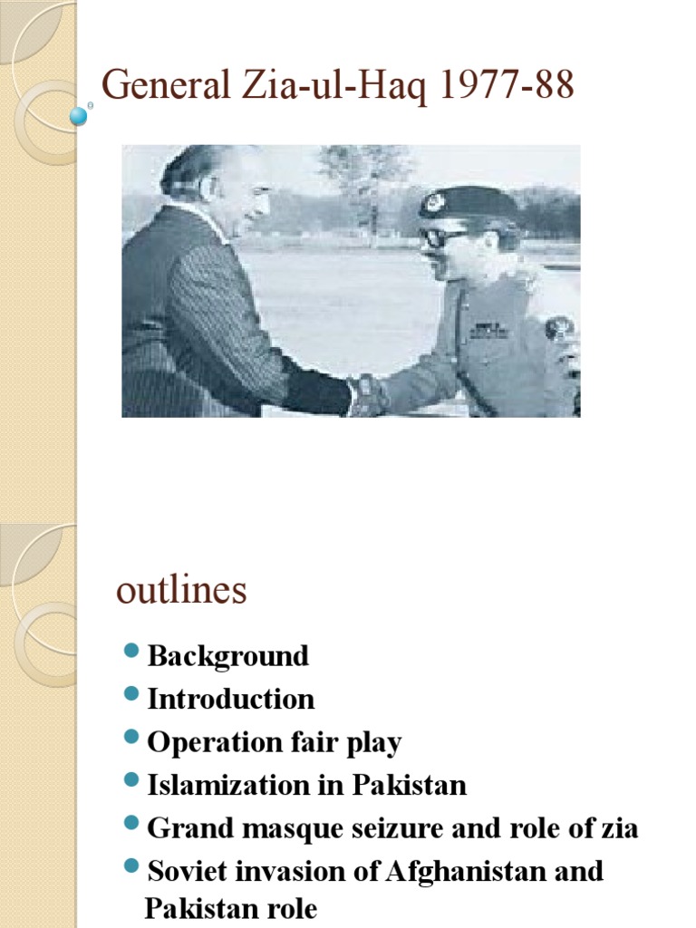 Zia-ul-Haq's Era: Islamization and Politics | PDF | Muhammad Zia Ul Haq ...