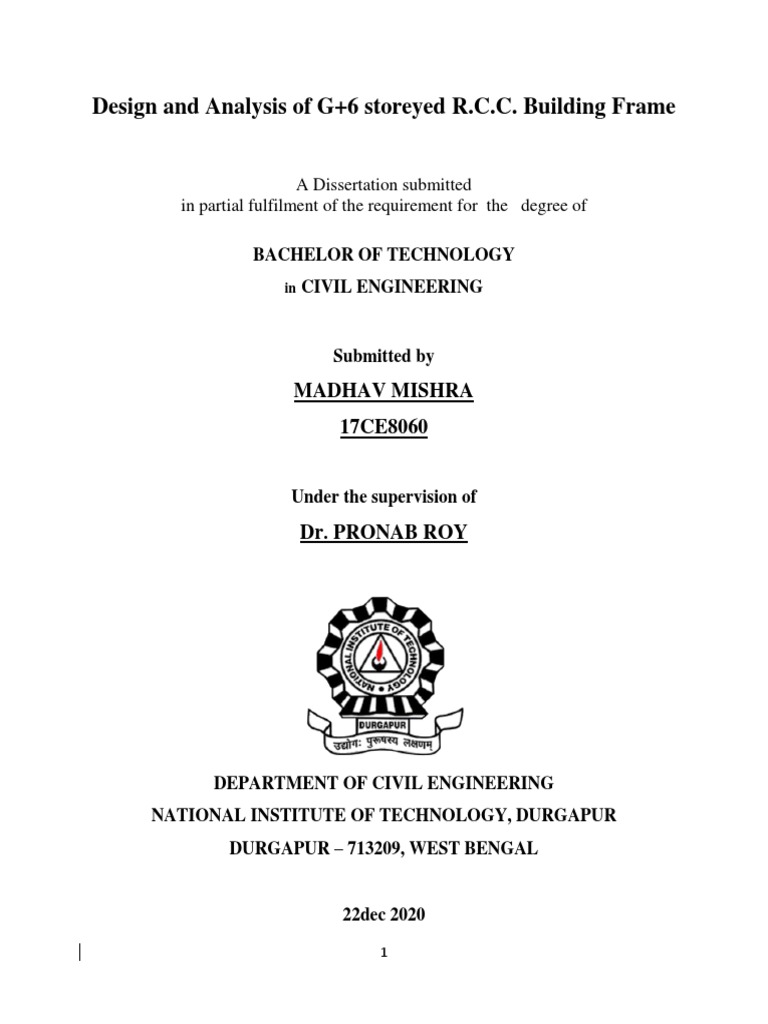 Design and Analysis of G+6 Storeyed Building | PDF | Solid Mechanics ...