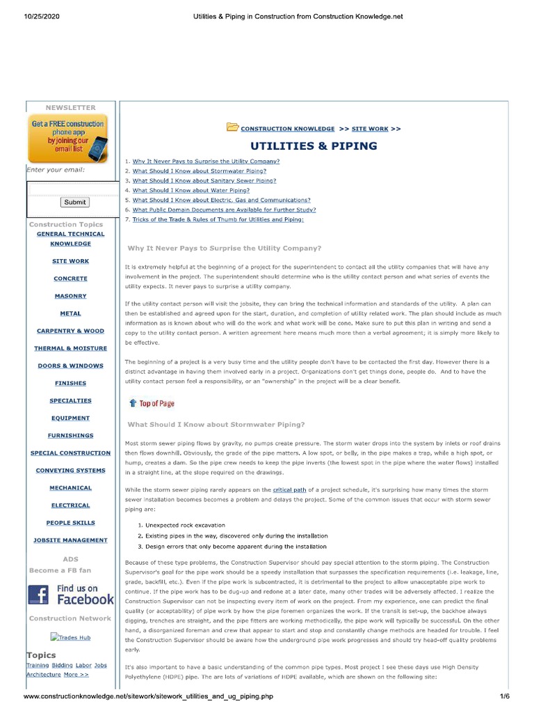 2C. Utilities & Piping | PDF | Computers | Technology & Engineering