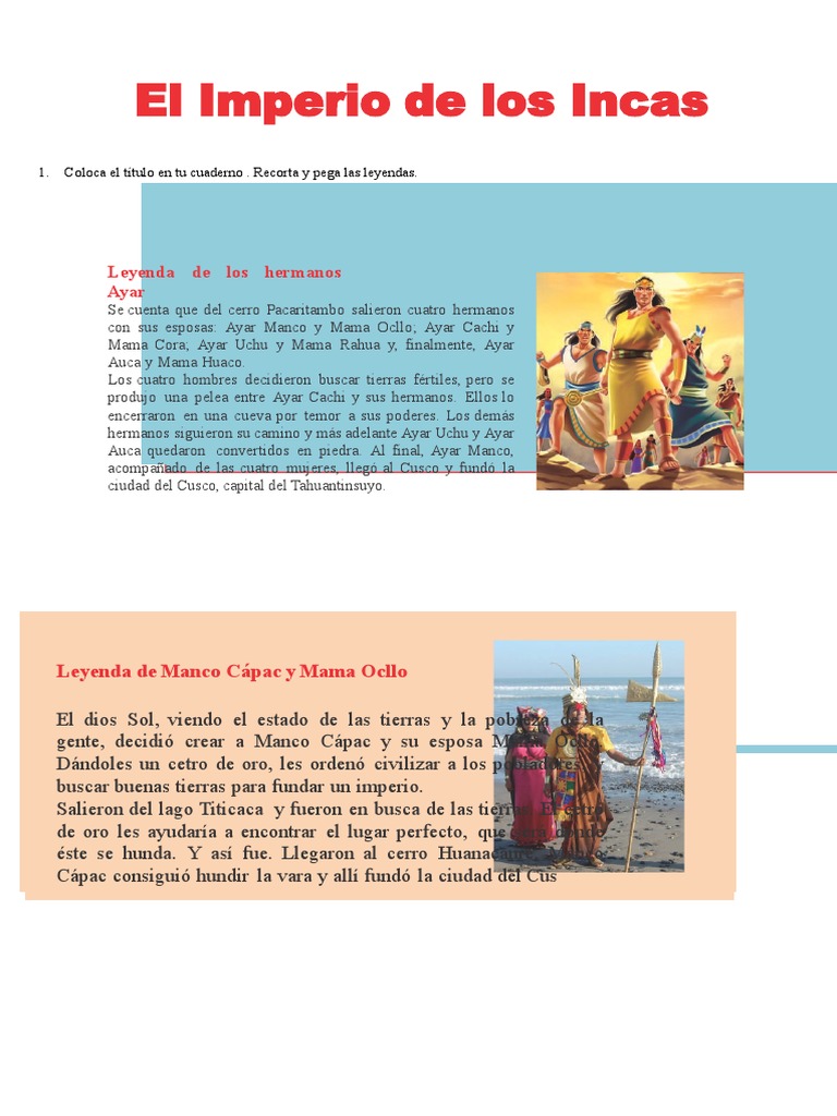 Leyendas del Origen Inca | PDF