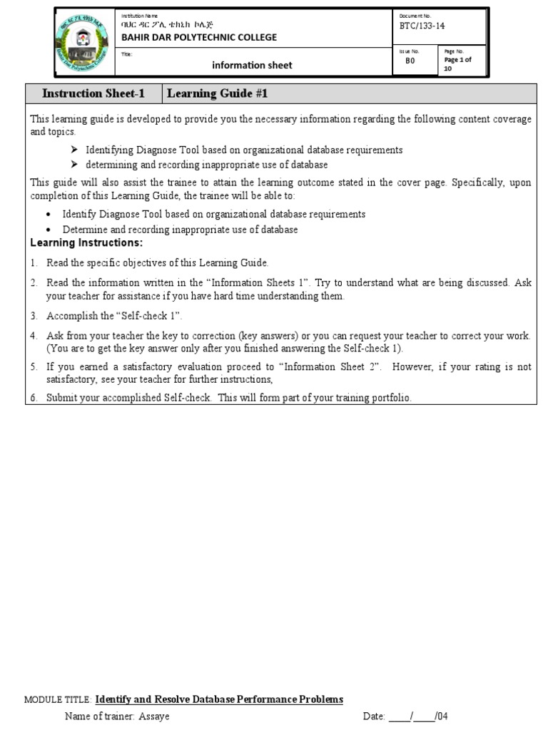 Identify And Resolve Database Performance Problems Pdf Backup Microsoft Sql Server