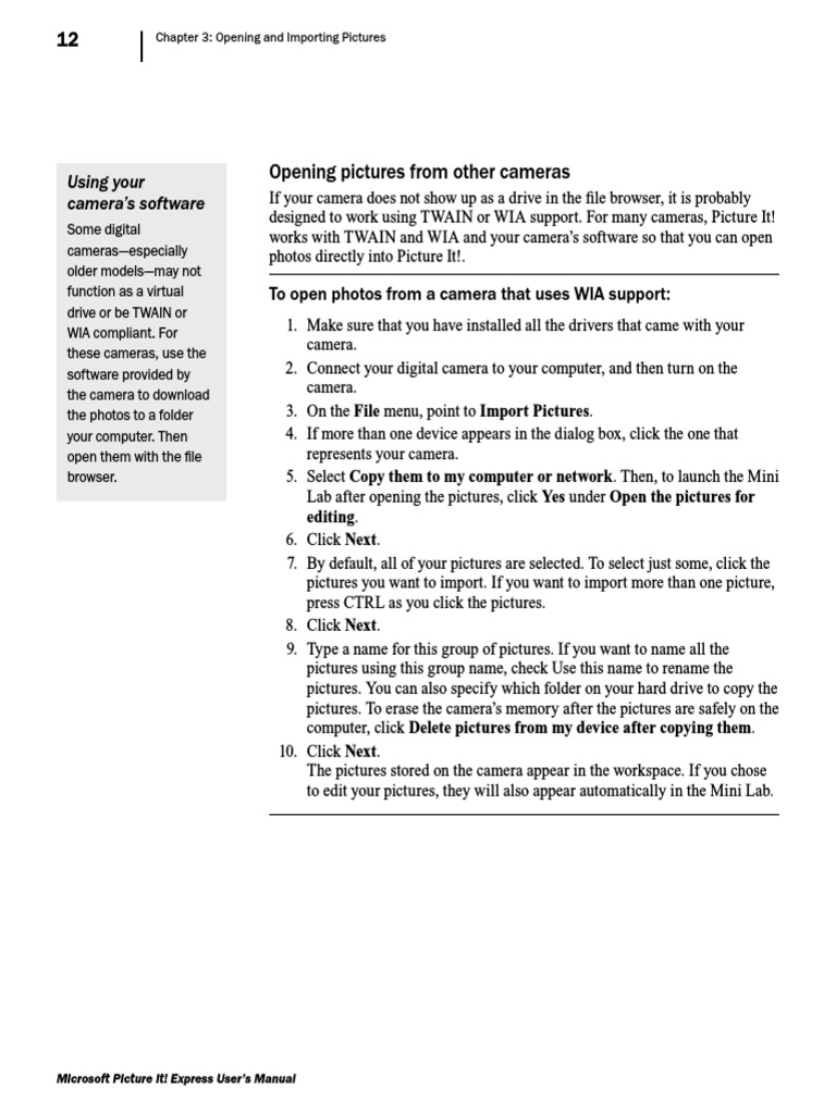 Using Your Camera's Software: To Open Photos From A Camera That Uses ...