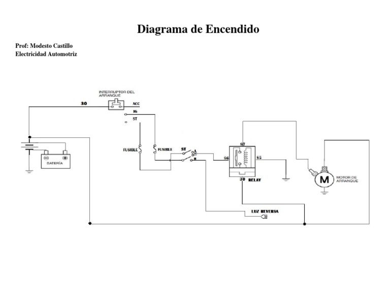 Diagrama Del Sistema Electrico Del Vehiculo