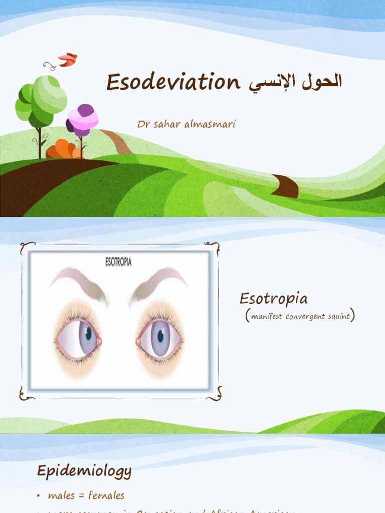 Esodeviation الحول الإنسي | PDF | Nervous System | Diseases Of The Eye And Adnexa