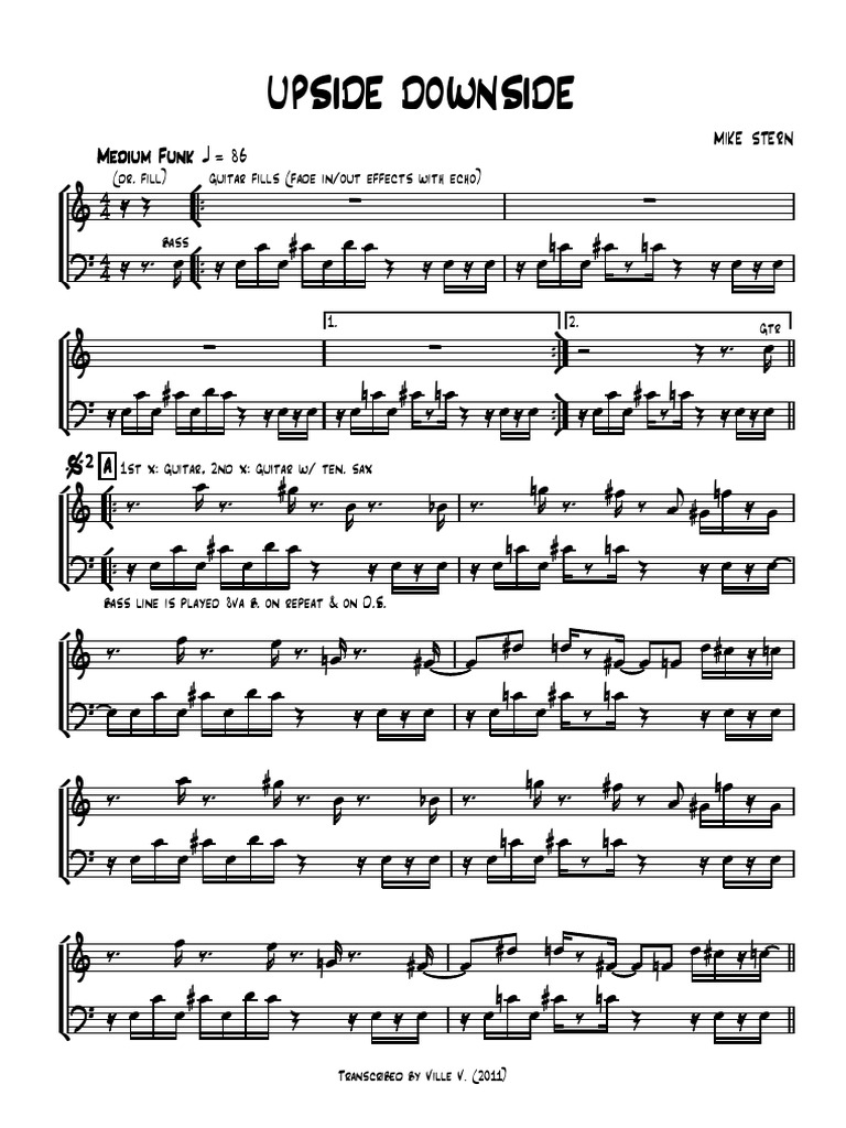 Vdocuments - MX - Mike Stern Upside Downside PDF | PDF | Popular Music ...