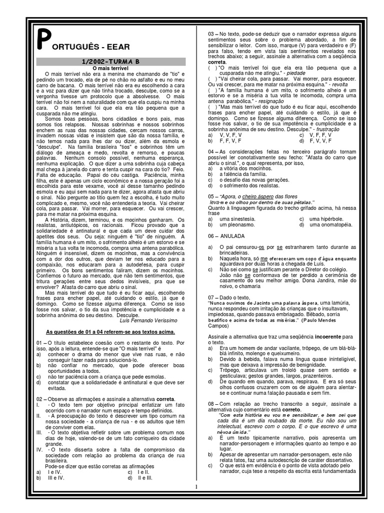 Apostila de Provas EEAr COMPLETA | PDF | Sabedoria | Predicado (gramática)