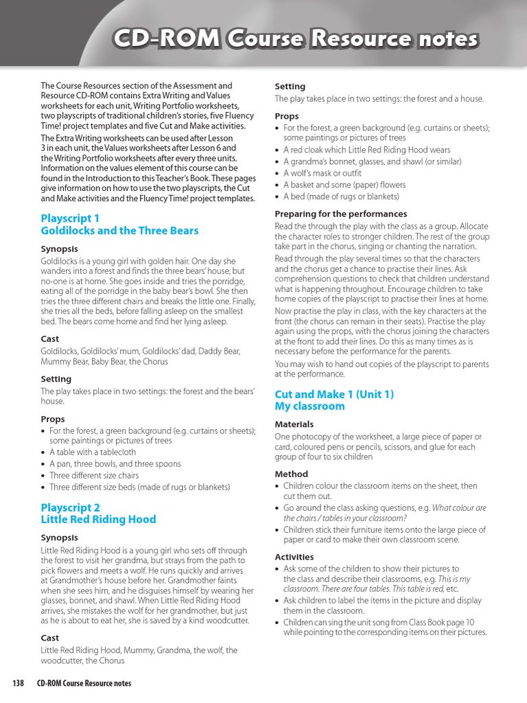 CD-ROM Course Resource Notes | PDF | Little Red Riding Hood ...