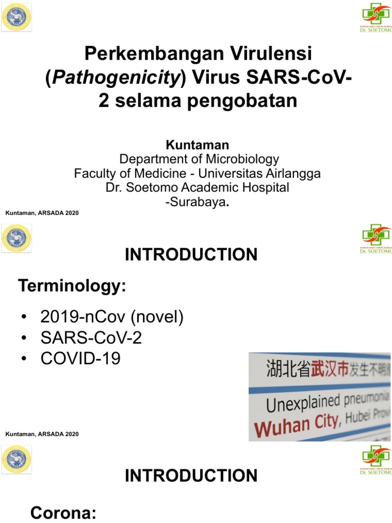 Perkembangan Virulensi (Pathogenicity) Virus Sars-Cov-2 Selama ...