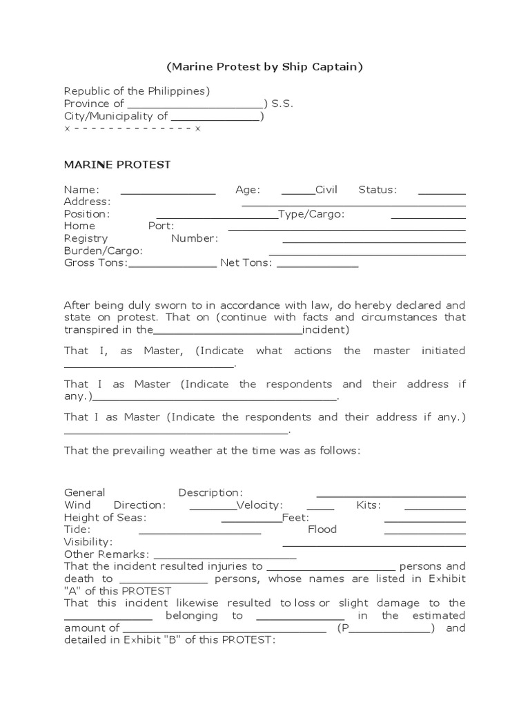 Marine Protest - Sample