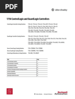 Controllogix and Guardlogix Controllers: Technical Data | PDF ...