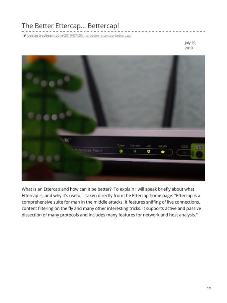 The Better Ettercap Bettercap | PDF | Wi Fi | Wireless Access Point