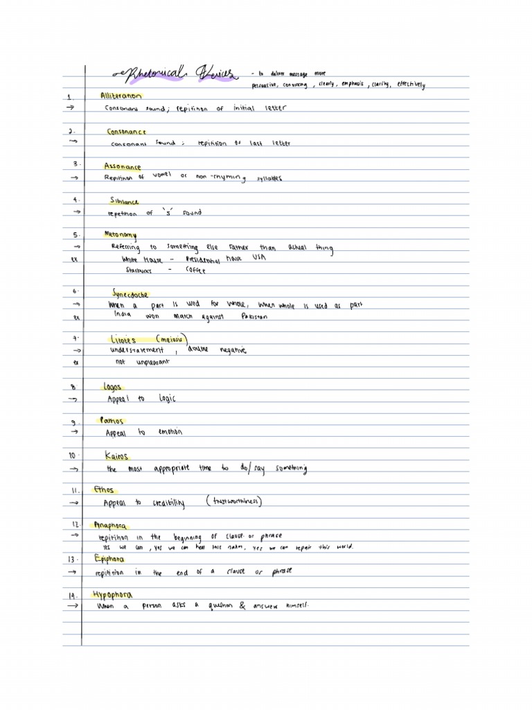 Rhetorical Devices | PDF | Phrase | Semiotics