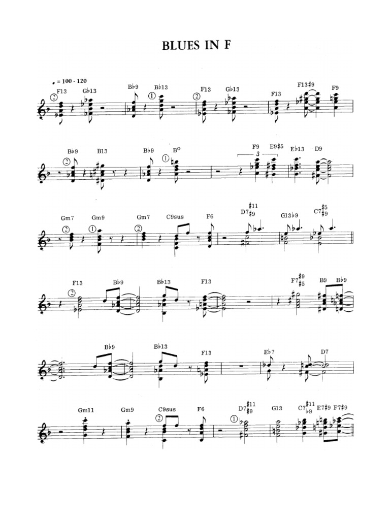 Barry Galbraith - Blues in F | PDF