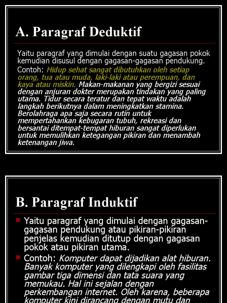 PARAGRAF | PDF | Seni & Disiplin Bahasa