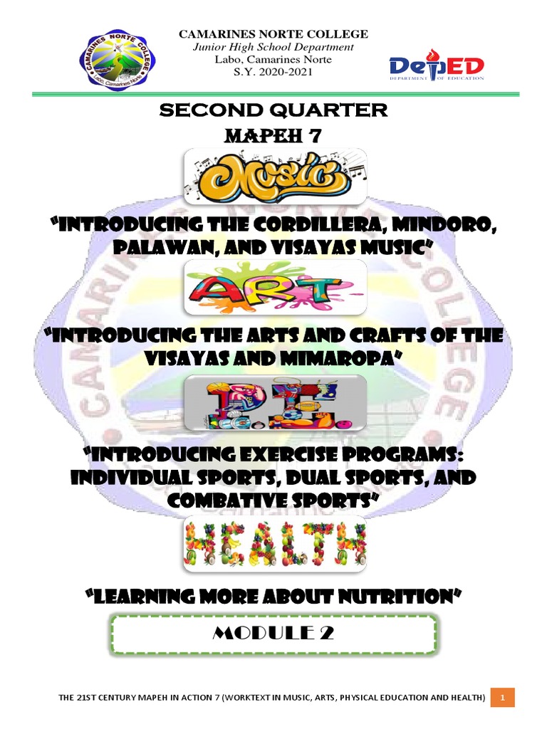 Grade 7 MAPEH 2nd Quarter Overview | PDF | Entertainment (General)