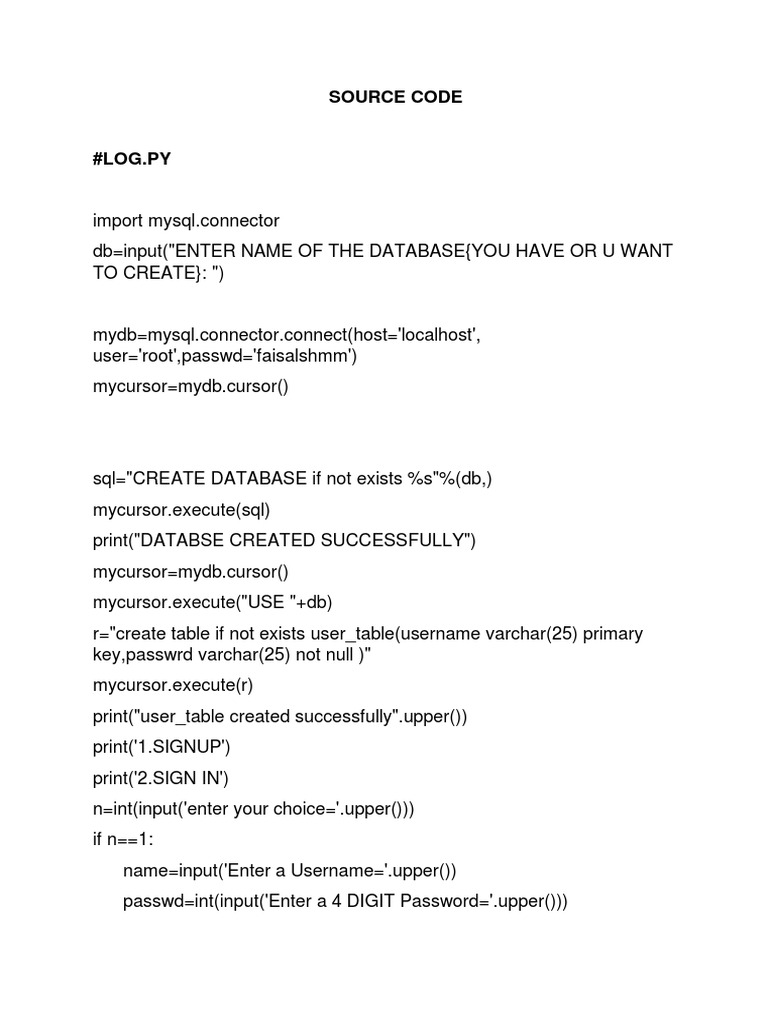Source Code PDF | Download Free PDF | Debits And Credits | Computer Data