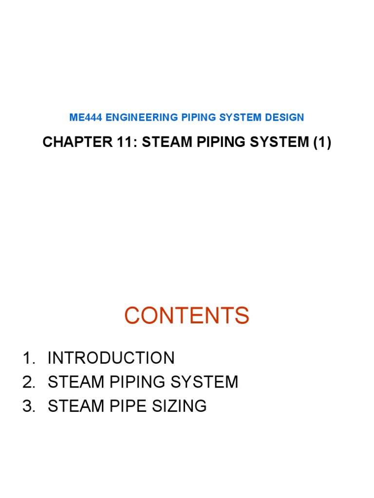 Steam Piping System Design Guide | PDF | Steam | Pipe (Fluid Conveyance)