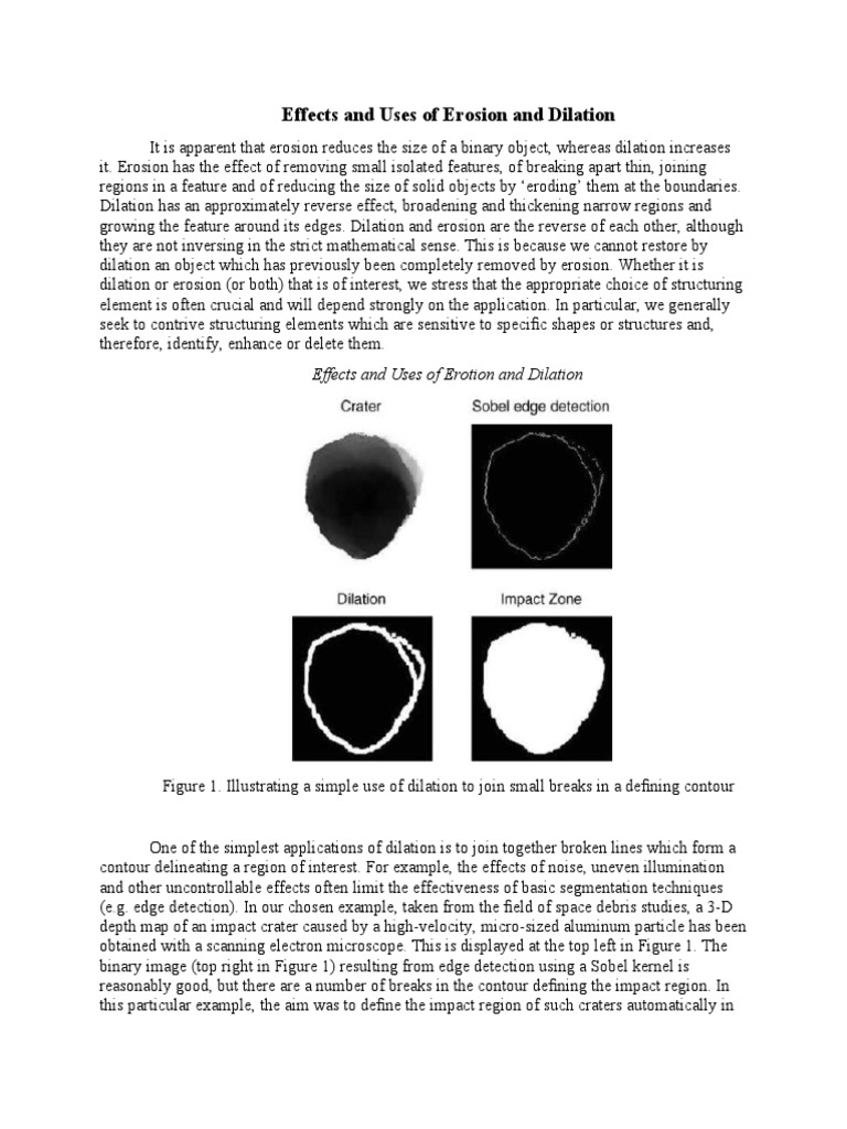 Dilation Erotion Using Matlab | PDF | Erosion | Image Segmentation