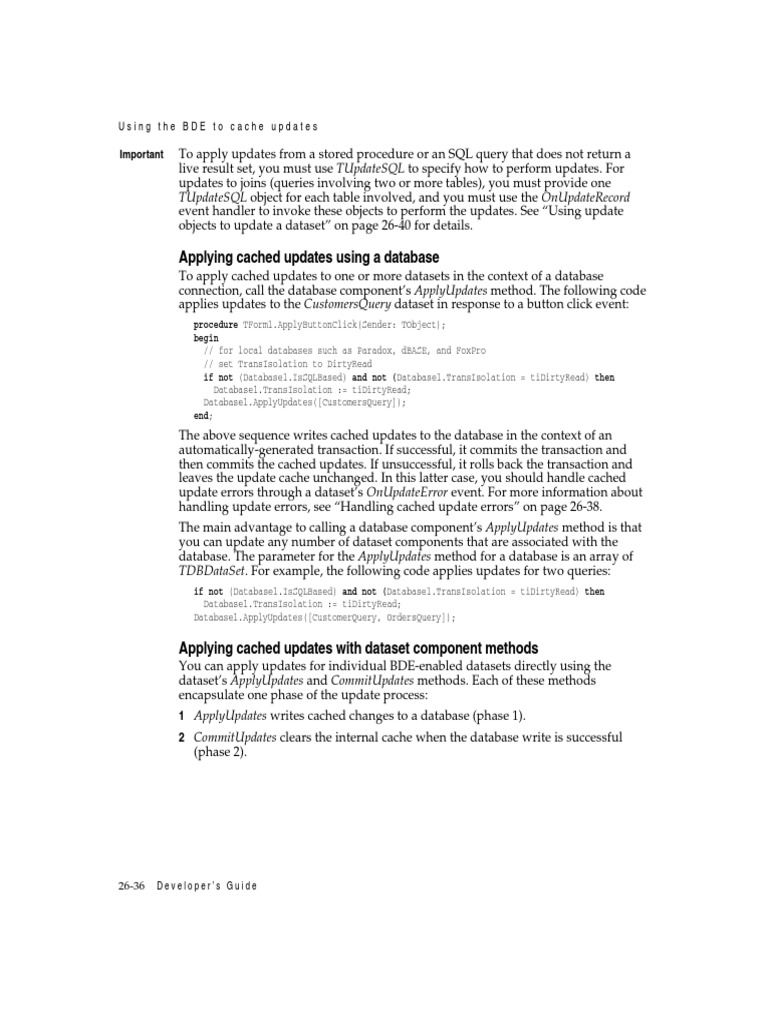D7 DevelopersGuide (0624-0833) | PDF | Database Index | Parameter (Computer Programming)