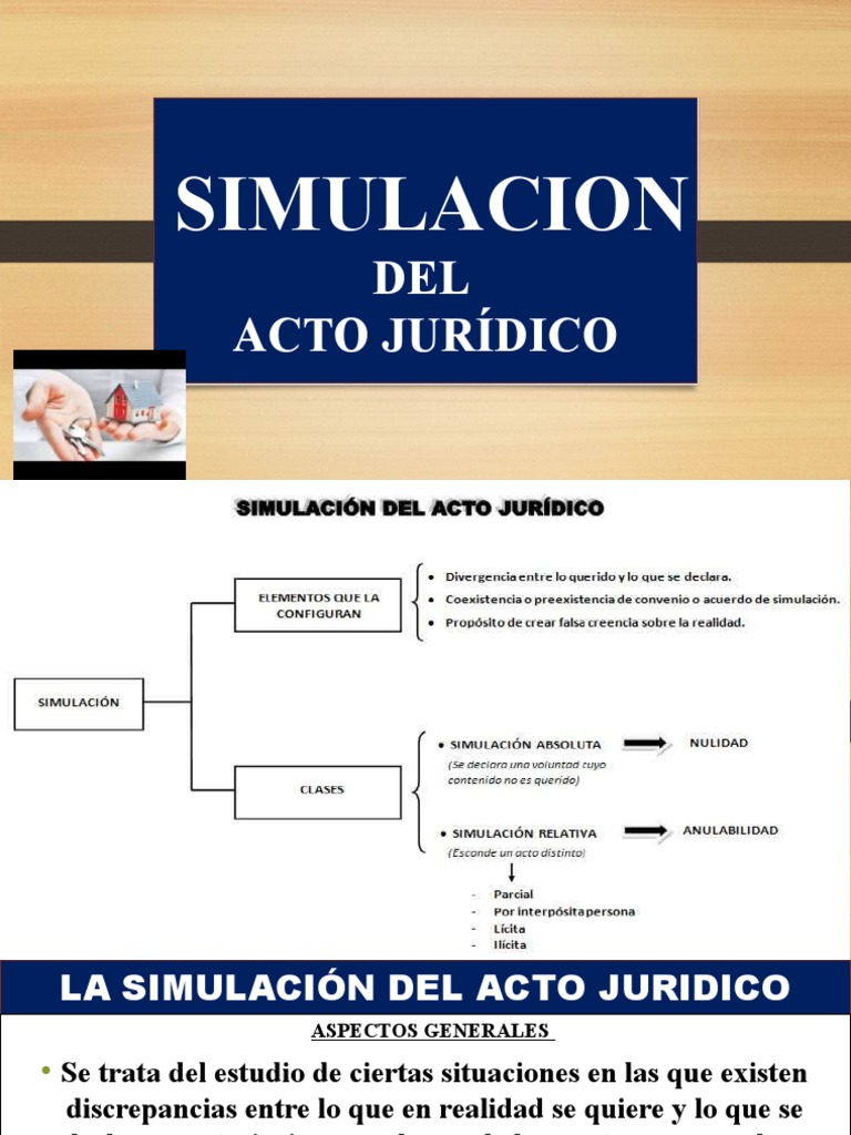 Simulación del Acto Jurídico: Conceptos Clave | PDF | Bienes (Ley ...