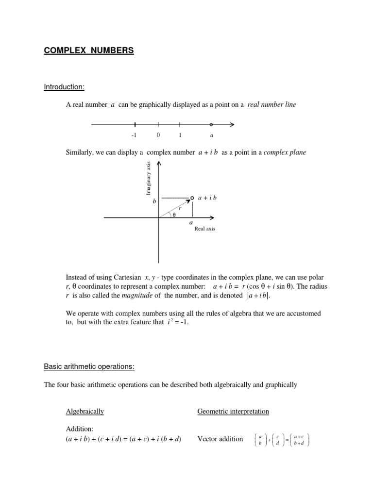 2360 Complex Numbers | PDF | Complex Number | Sine