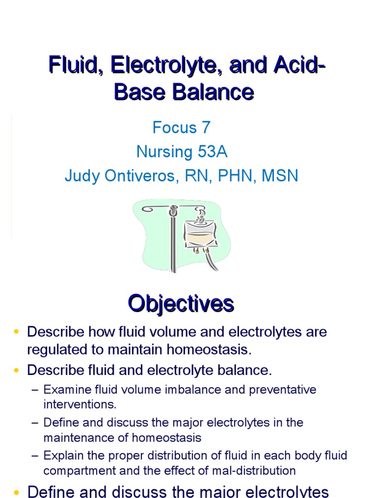 Fluid and Electrolyte Balance | PDF | Dehydration | Diseases And Disorders
