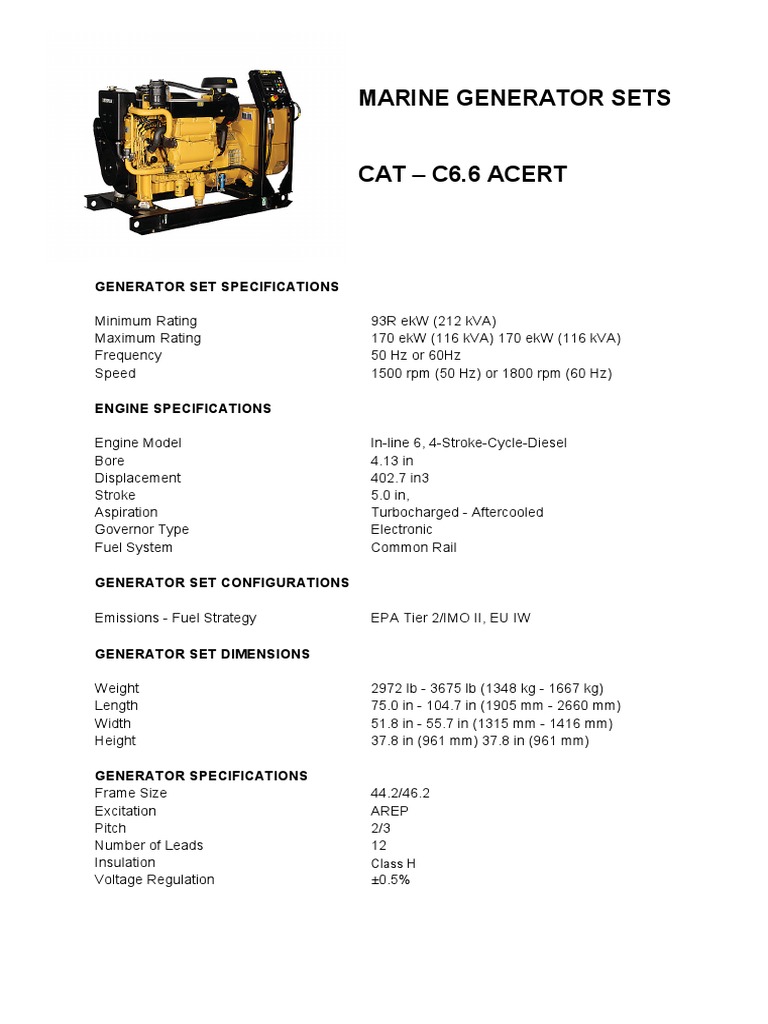 Cat - C6.6 Acert | PDF