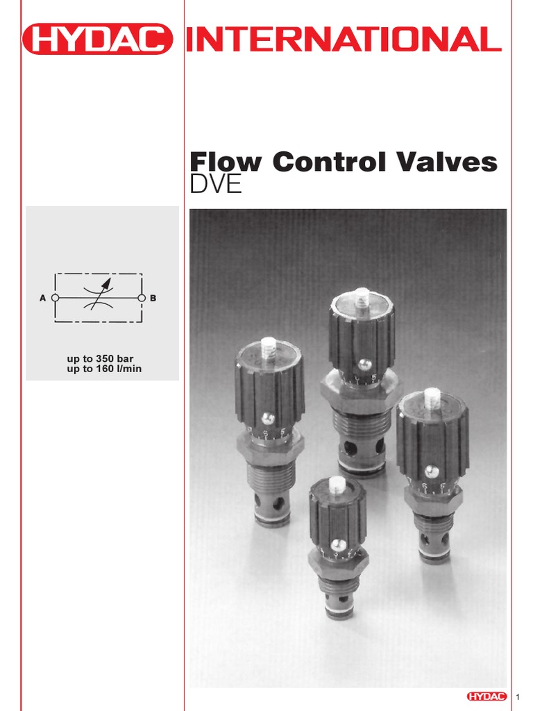 Flow Control Valves DVE: Up To 350 Bar Up To 160 L/min | PDF | Valve ...