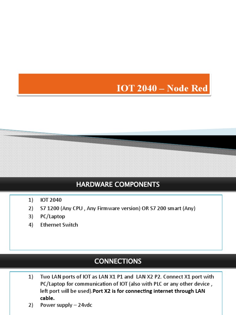 IOT 2040 - Node Red | PDF | Personal Computers | Laptop