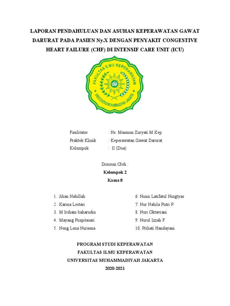 Kel.2 Icu - Lp+askep Gawat Darurat Pada Pasien CHF | PDF