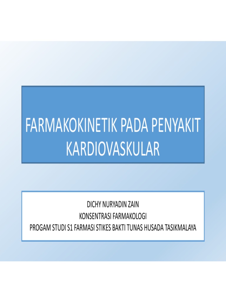 Farmakokinetik Klinik - Pertemuan 2 | PDF