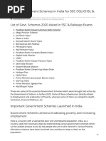 List of Major Social Welfare Schemes in India | PDF | Government ...