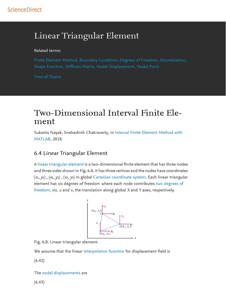 2D Triangular Elementsarticle | PDF | Finite Element Method | Matrix ...