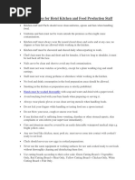 Canteen SOP | PDF | Kitchen Utensil | Hygiene