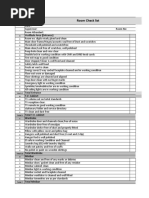 Housekeeping Supervisor Checklist | PDF
