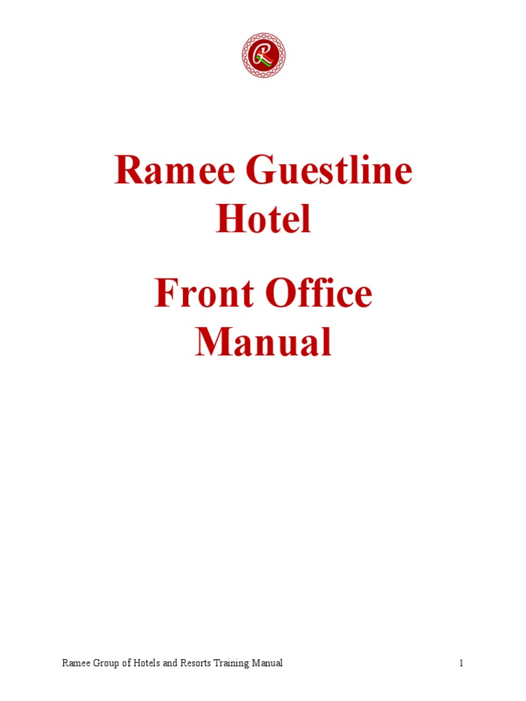Front Office Manual | PDF | Credit Card | Hotel