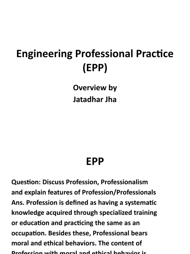 Engineering Professional Practice | PDF | Career & Growth | Business