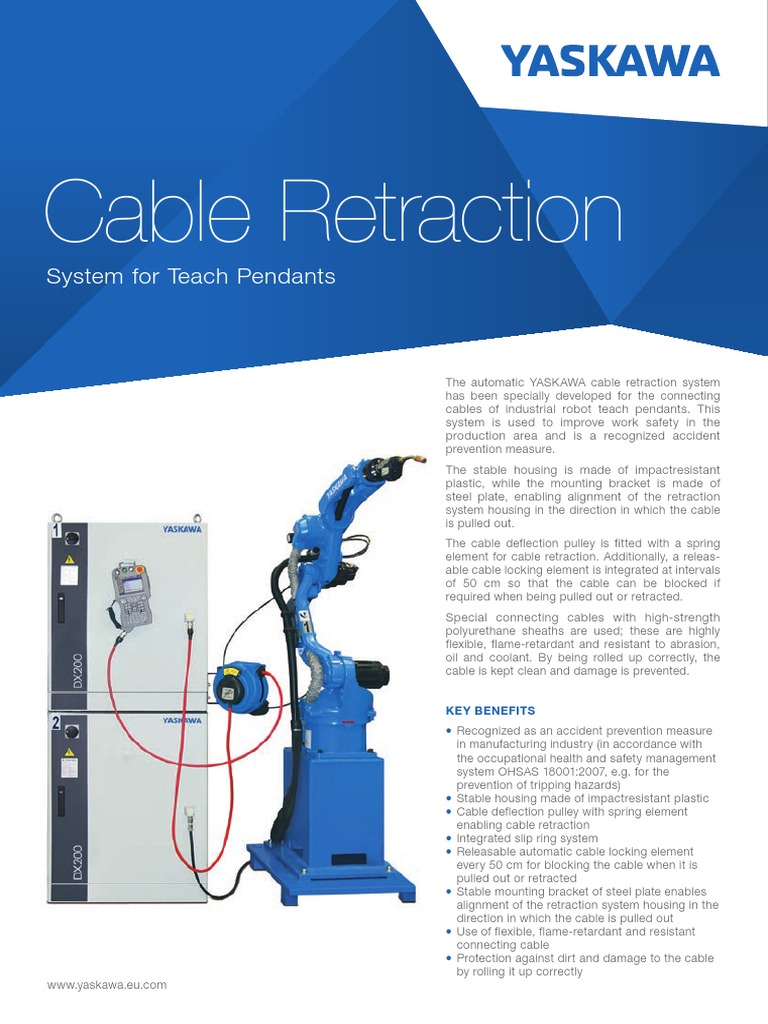 Cable Retraction: System For Teach Pendants | PDF | Safety
