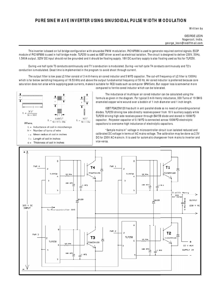 SPWM Circuit | PDF | Power Inverter | Electronic Circuits