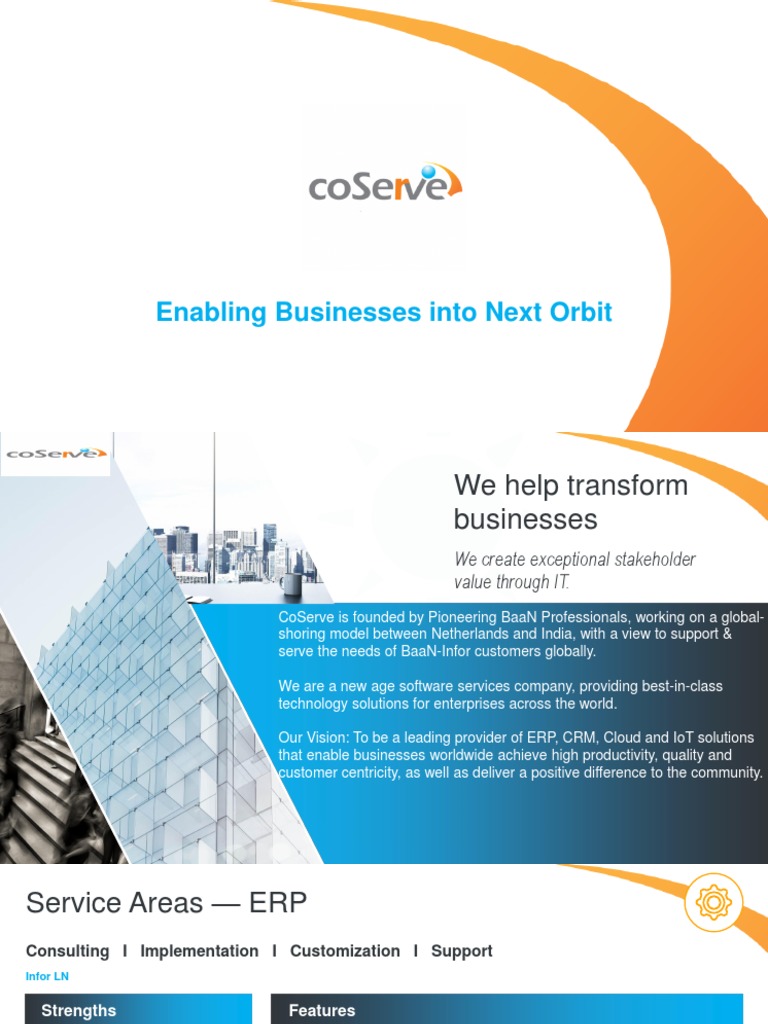 Coserve Corporate Profile | PDF | Enterprise Resource Planning | Cloud ...