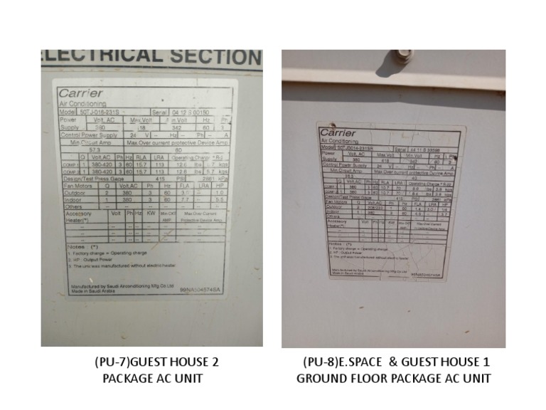 Guest House AC Unit Options | PDF | Science & Mathematics