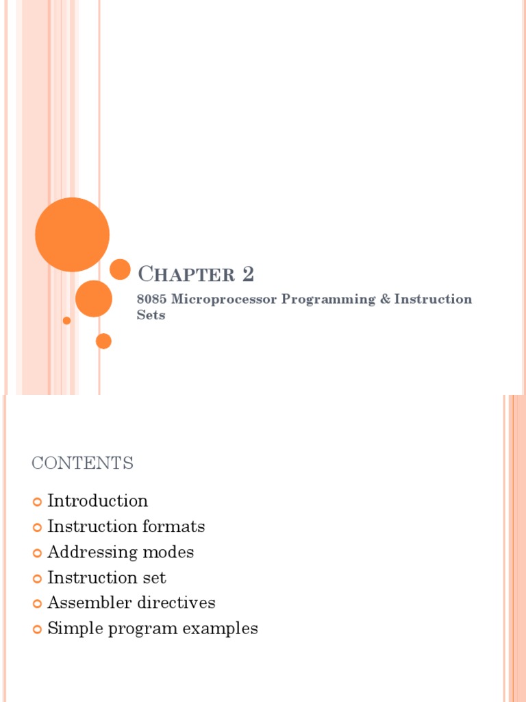 Chapter 2 Programming and Instruction Set PDF | PDF | Assembly Language | Office Equipment