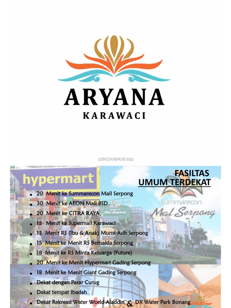 Brosur Perumahan Aryana Karawaci Tangerang | PDF