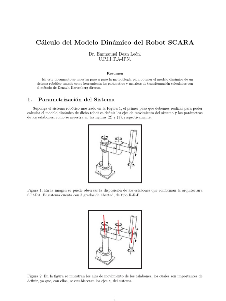 Scara | PDF | Matriz (Matemáticas) | Rotación